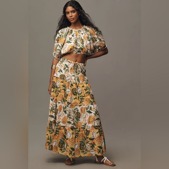 FARM Rio | Skirts | Farm Rio Biriba Maxi Skirt Medium | Poshmark
